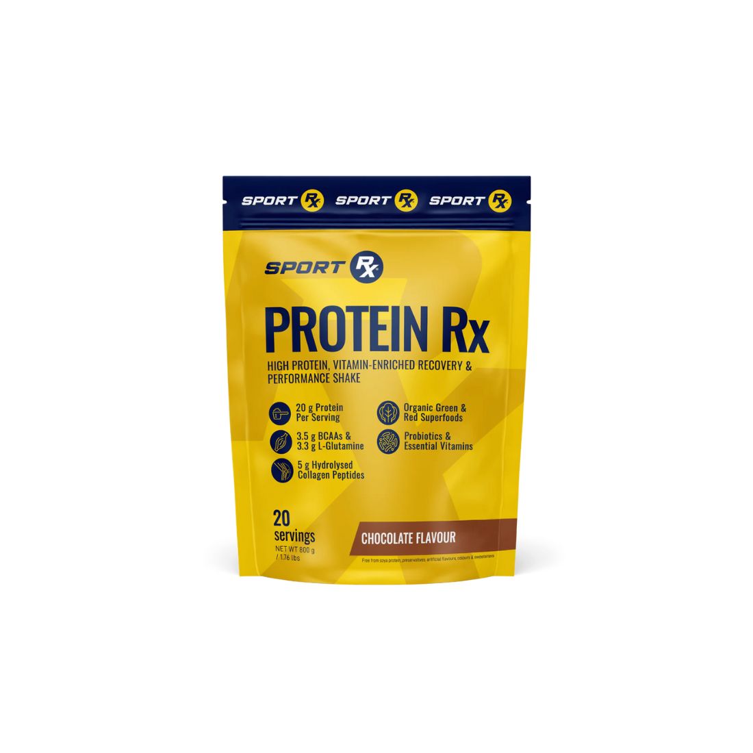 Sport Rx Protein RX Chocolate 800g – Premium Protein Powder in ...