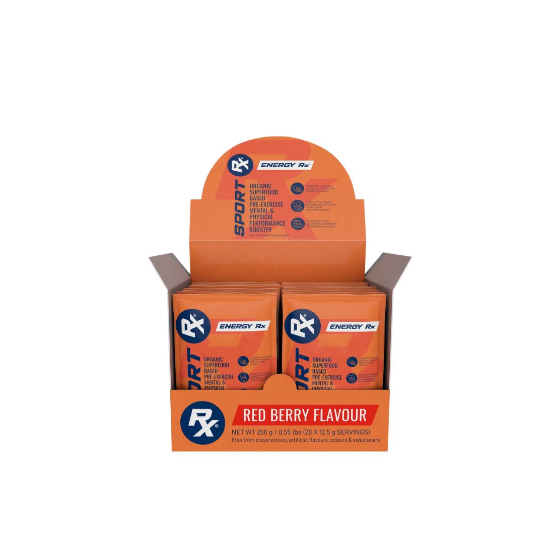 Sport Rx - Energy Sachet Red Berry 12.5g | Health Restore